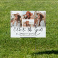 Celebrate the Grad Photo Graduation Sign | Zazzle