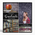 Celebrate the Graduate Personalized Photo Collage 3 Ring Binder | Zazzle