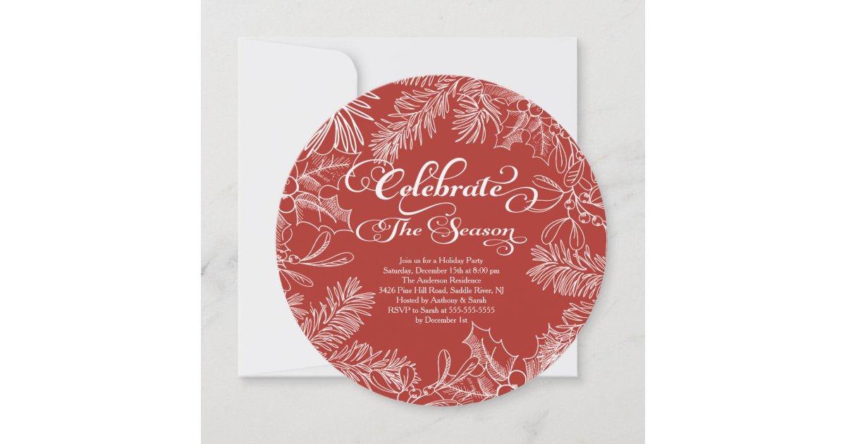 Celebrate the Season Holiday Party Invitation | Zazzle