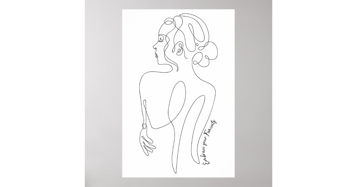 Celebrate the woman in you - Embrace Your Feminity Poster | Zazzle