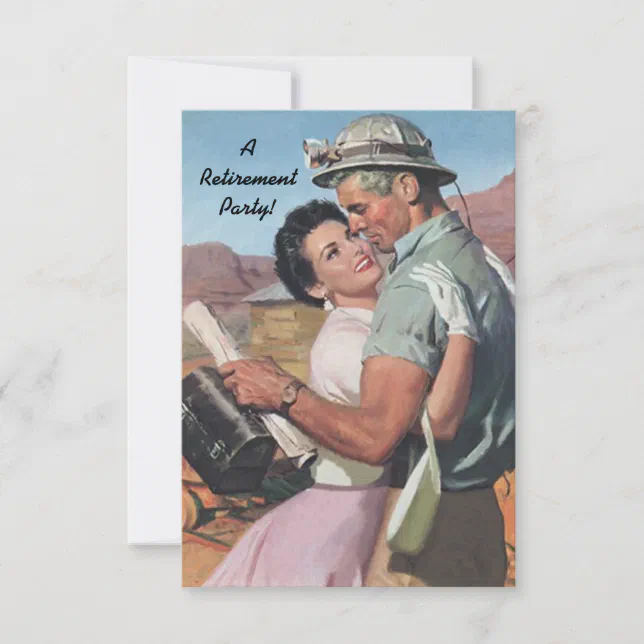 Celebrate w/ Fun Retro Retirement Party Invitation | Zazzle
