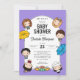 Celebrate with FRIENDS! Chibi Art Baby Shower Invitation | Zazzle