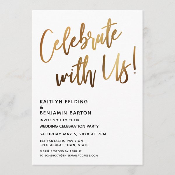 Reception Only Invitations | Zazzle