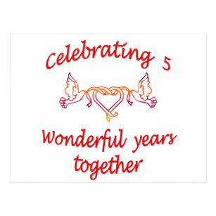5th Anniversary Postcards - No Minimum Quantity | Zazzle