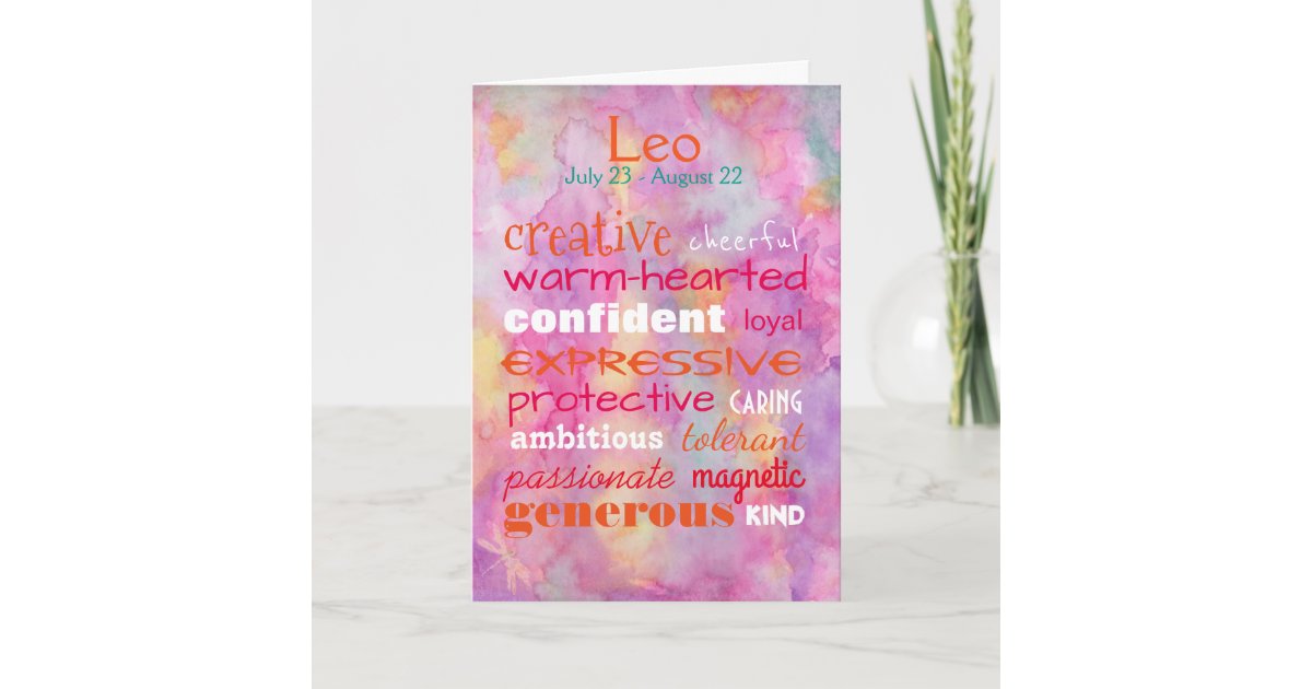 Celebrating a Leo Birthday (card) Card | Zazzle