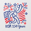 celebrating America’s 250th anniversary Window Cling | Zazzle