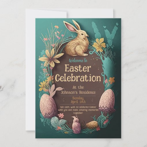 Celebrating Easter in Style Invitation | Zazzle