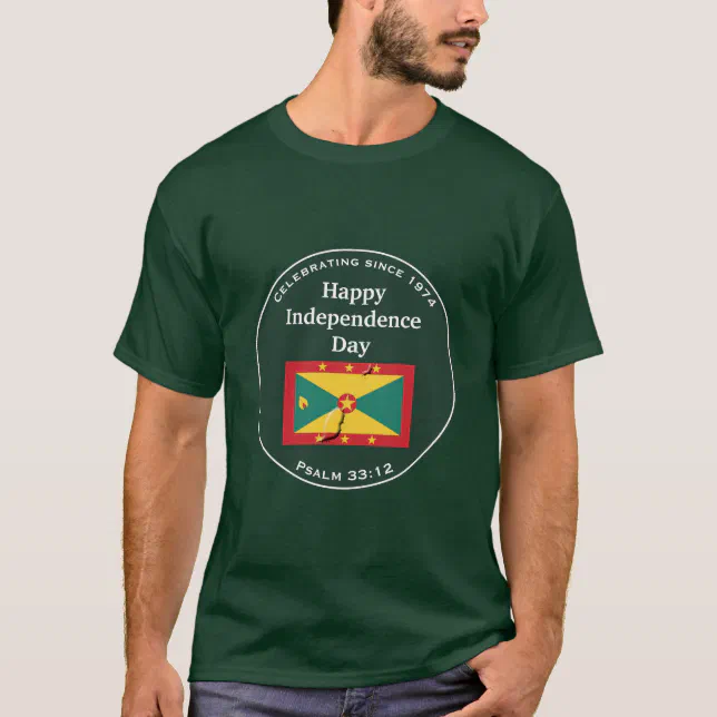Celebrating GRENADIAN INDEPENDENCE Green Grenada T-Shirt | Zazzle