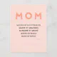 celebrating Mother MOM acronym cute funny Card | Zazzle