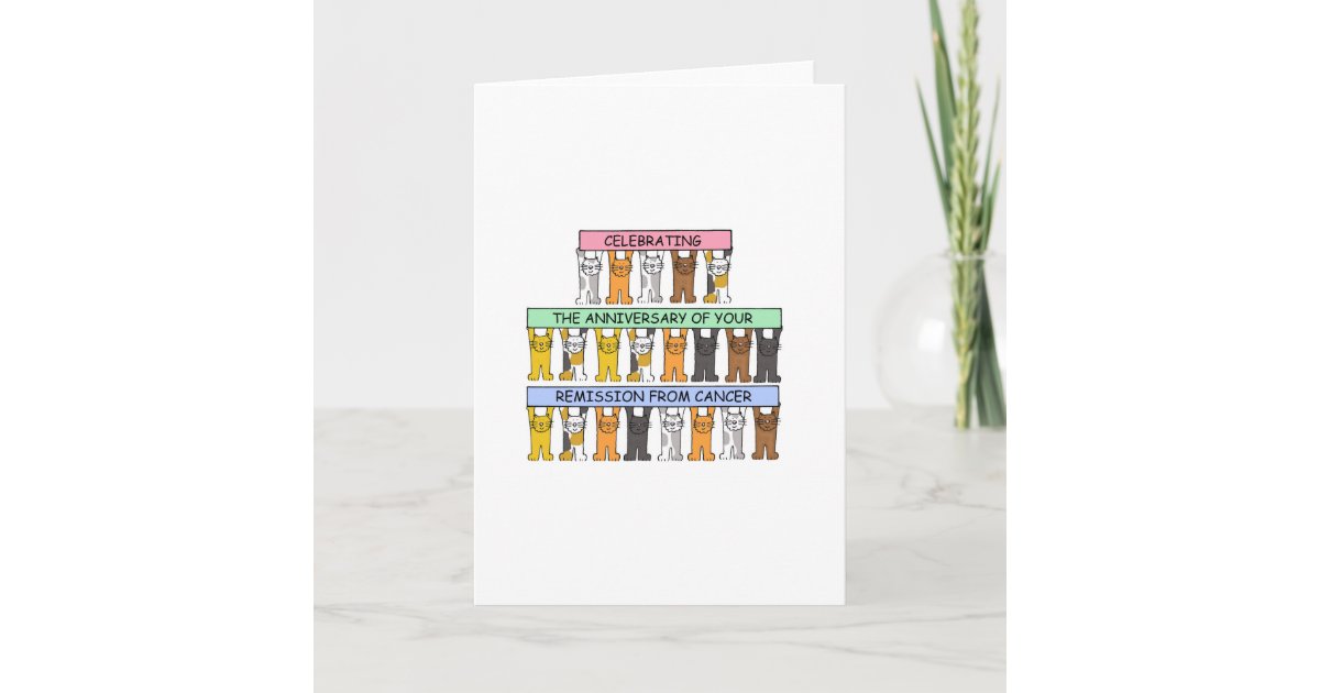 Celebrating the Anniversary of Cancer Remission. Card | Zazzle