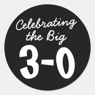 30th Birthday Stickers | Zazzle