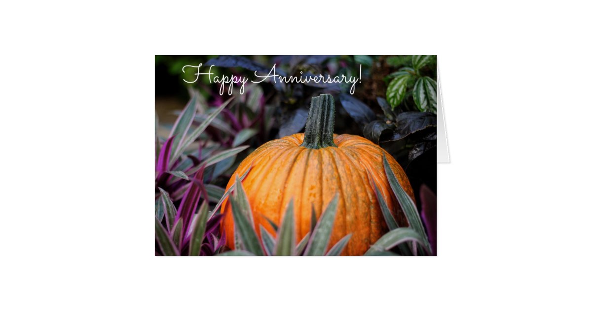 Celebrating Your Fall Anniversary Card | Zazzle