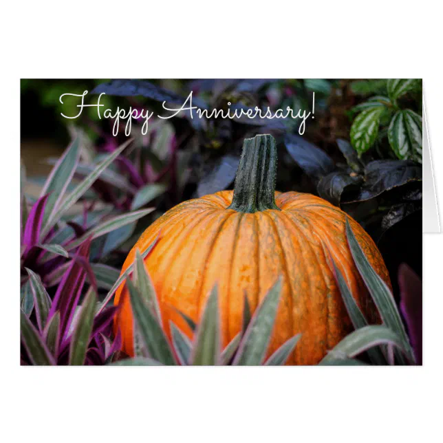 Celebrating Your Fall Anniversary Card | Zazzle