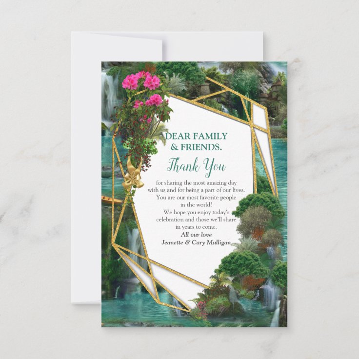 Celebration at the Magical Fantasy Thank You Card | Zazzle