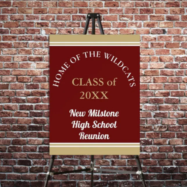 Celebration! Custom Class Reunion Foam Board | Zazzle