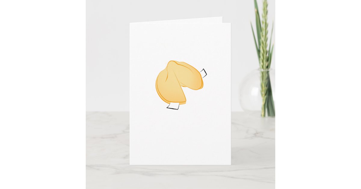 Celebration Fortune Cookie Folded Greeting Card | Zazzle