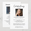 Celebration of Life Custom Photos, Poem, Text Invitation | Zazzle