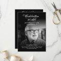 Celebration of Life Elegant Script Photo Funeral Program | Zazzle