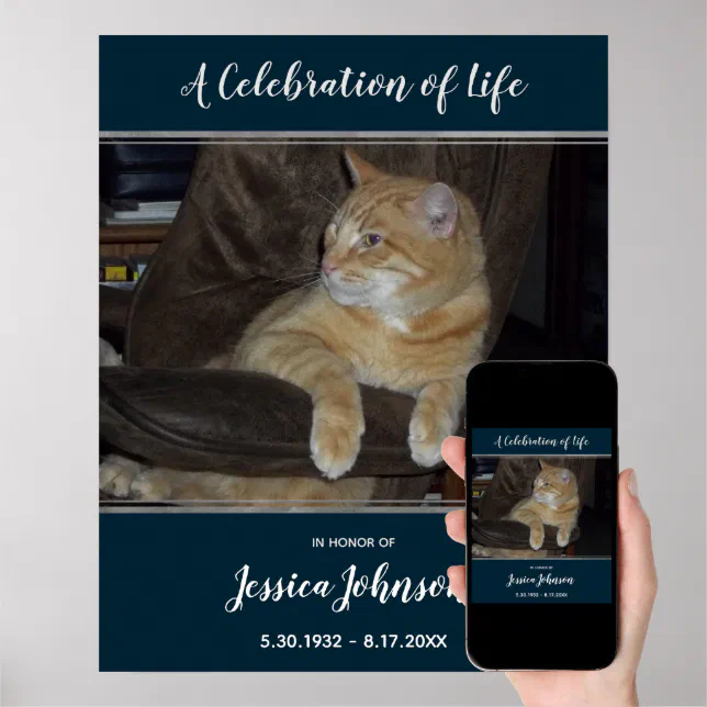 Celebration of Life Entry Way One Photo Poster | Zazzle