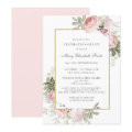 Celebration of Life Funeral Memorial Pink Floral Invitation | Zazzle