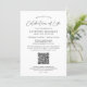 Celebration of Life | Funeral QR Code Wildflower Invitation | Zazzle