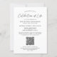 Celebration of Life | Funeral QR Code Wildflower Invitation | Zazzle