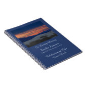 Celebration of Life Guest Book, Sunset at Dunes Notebook | Zazzle