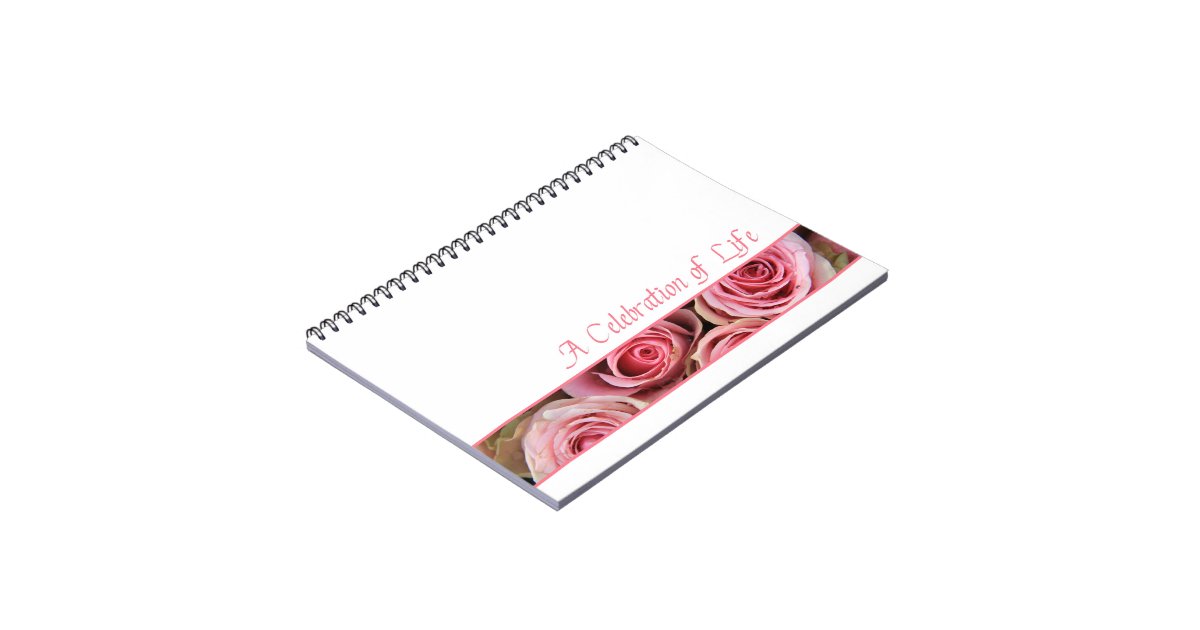 Celebration of Life guestbook Notebook | Zazzle