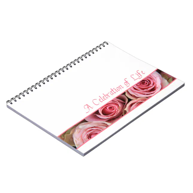 Celebration of Life guestbook Notebook | Zazzle