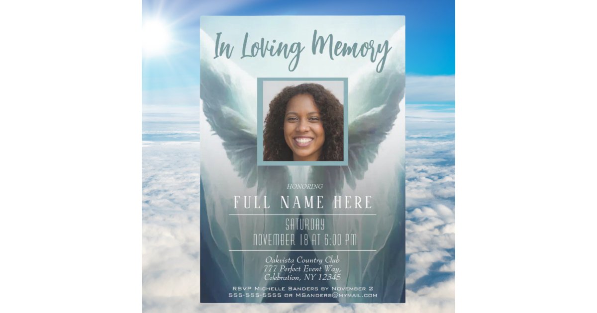 Celebration of Life - In Loving Memory Invitation | Zazzle