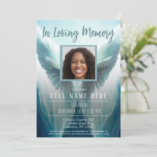 Celebration of Life - In Loving Memory Invitation | Zazzle