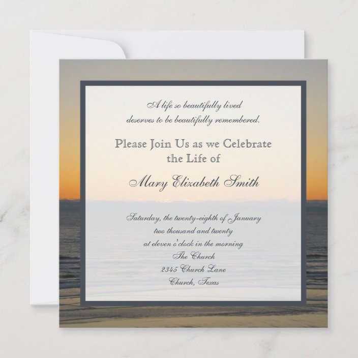 Celebration of Life Invitation | Zazzle.com