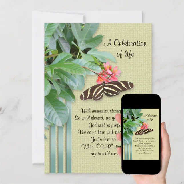 Celebration of life Invitation | Zazzle