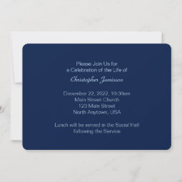 Celebration of Life Invitation, Lake Reflection Invitation | Zazzle