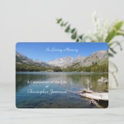 Celebration of Life Invitation, Lake Reflection Invitation | Zazzle
