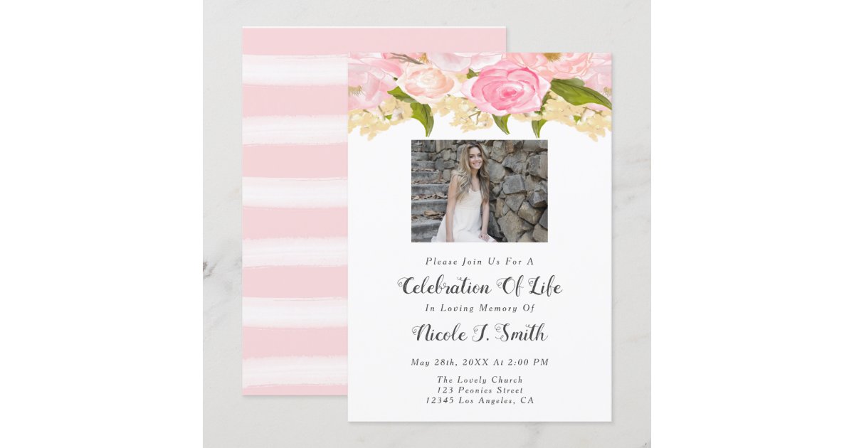 Celebration Of Life Invitations | Zazzle