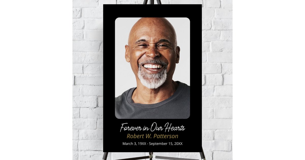 Celebration of Life Large Photo Download Funeral Poster | Zazzle