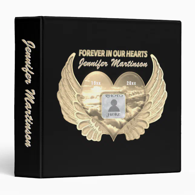 Celebration of Life Memorial 3 Ring Binder | Zazzle