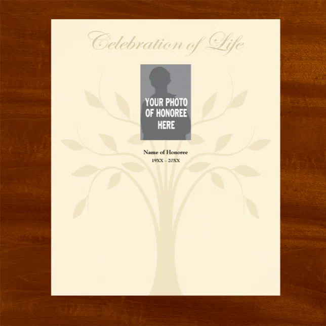 Celebration of Life Memorial Poster | Zazzle
