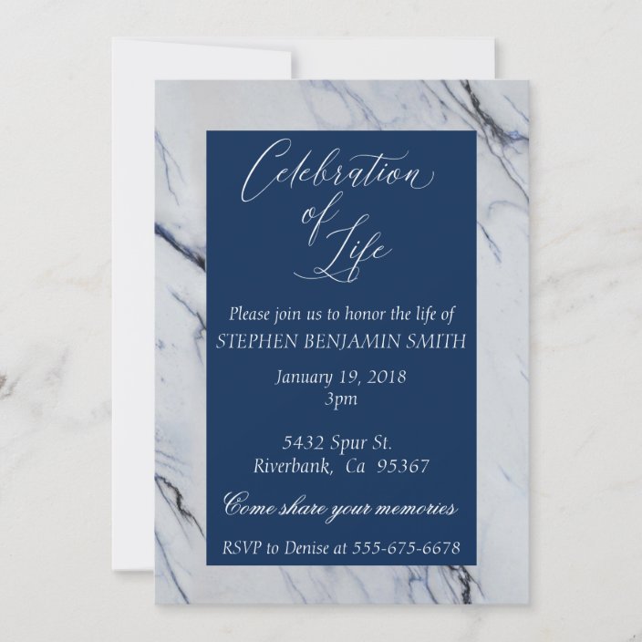 Celebration of Life Memorial Service Invitation | Zazzle.com