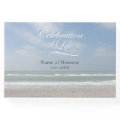 Celebration of Life Ocean Memorial Guest Book | Zazzle
