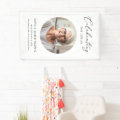 Celebration Of Life Photo Funeral Memorial Service Banner | Zazzle