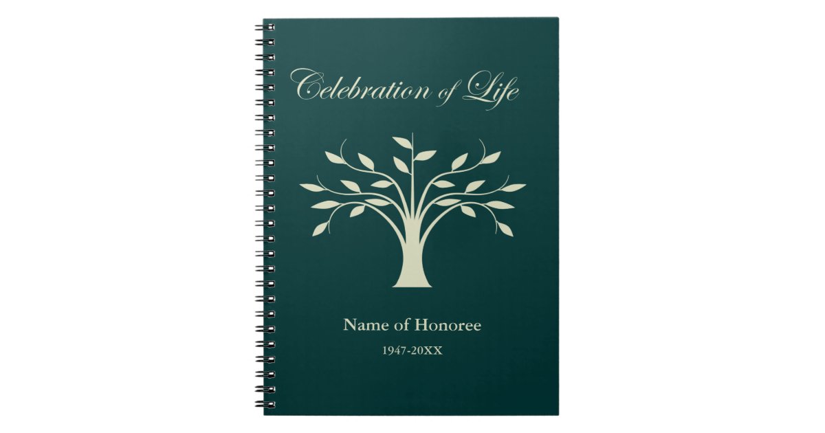 Celebration of Life Tree of Life Guest Book | Zazzle