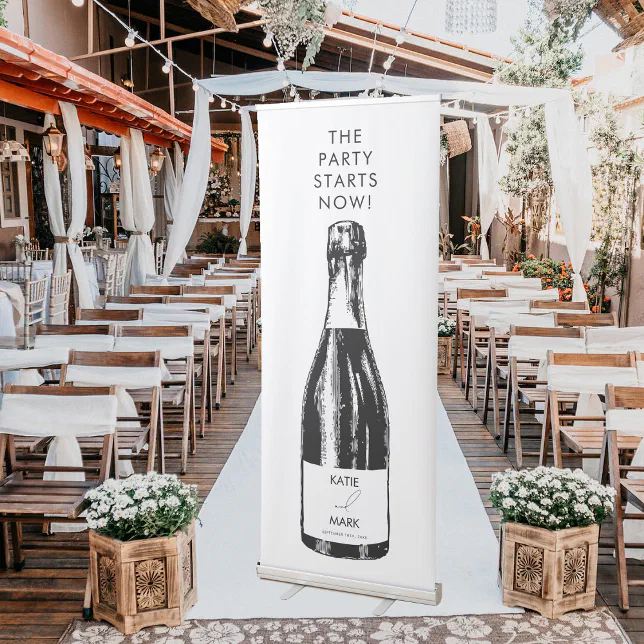 Celebration Party Starts Now Wedding Welcome Sign | Zazzle