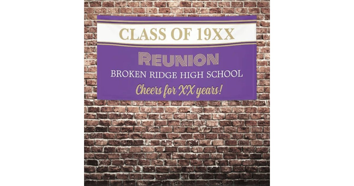 Celebration Time! Class Reunion Banner | Zazzle