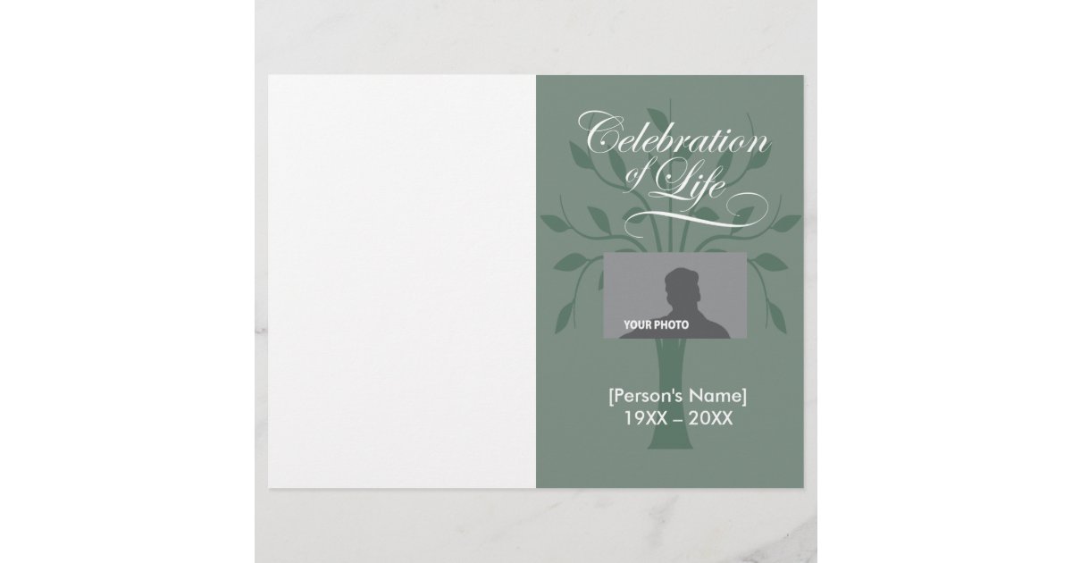 Celebration Tree of Life Memorial Program | Zazzle