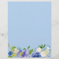 Celebrity Baby Names Game Blue Hydrangea Floral | Zazzle