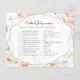 Celebrity Baby Names Girl Floral Baby Shower Game | Zazzle