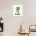 Celery-brate Funny Veggie Celery Pun Poster | Zazzle