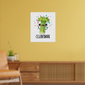 Celery-brate Funny Veggie Celery Pun Poster | Zazzle